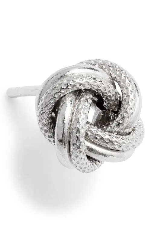 Bony Levy 14k Gold Knot Stud Earrings - 14k White Gold