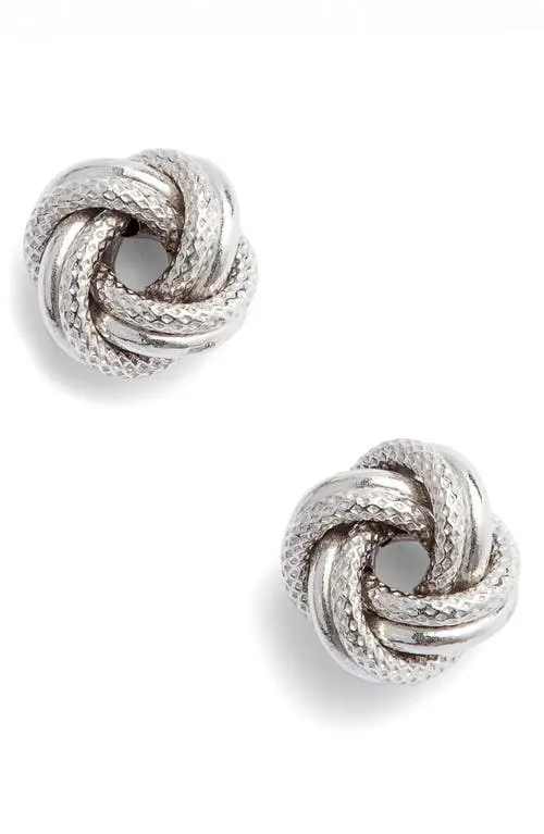 Bony Levy 14k Gold Knot Stud Earrings - 14kw