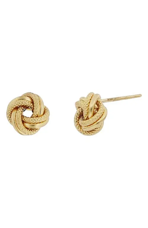 Bony Levy 14k Gold Knot Stud Earrings - Yellow