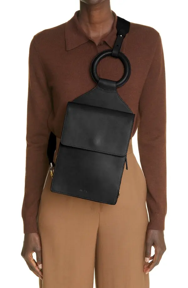ASHYA Shema Leather Slingback Bag