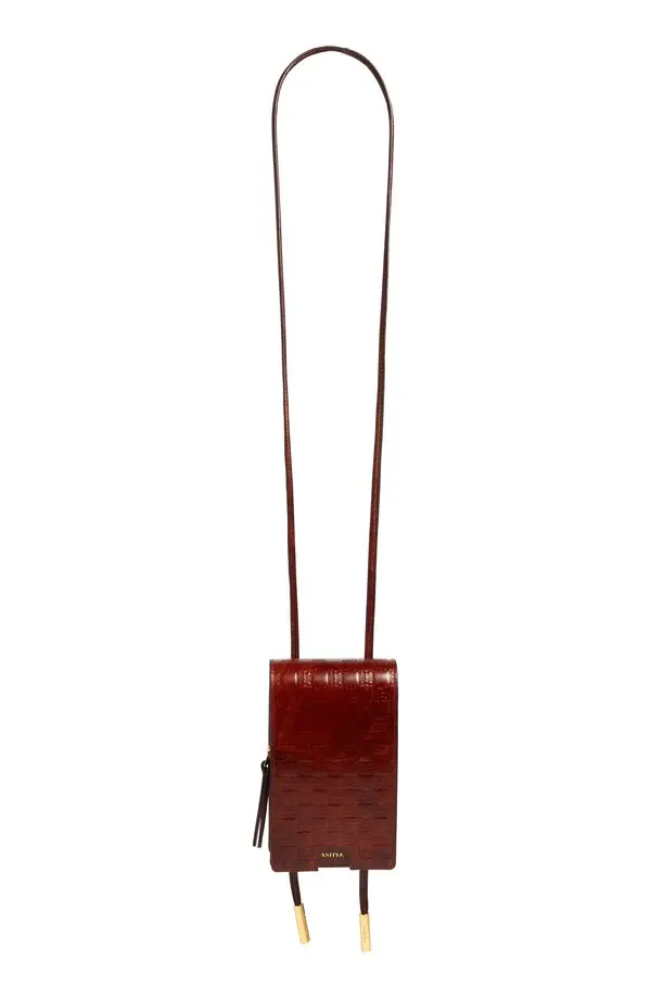 ASHYA Heritage Checker Bolo Crossbody Bag