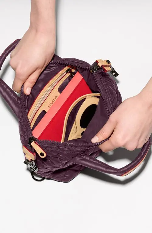 Mz Wallace Micro Sutton Tote - Raisin