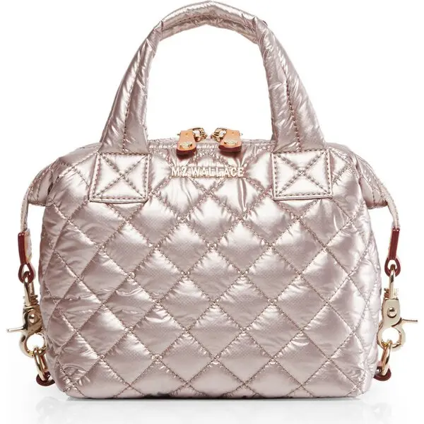 Mz Wallace Micro Sutton Tote - Rose Gold Metallic