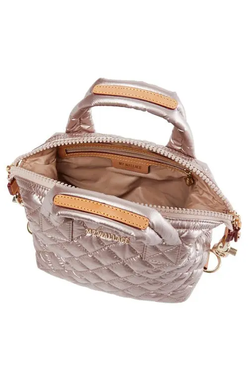 Mz Wallace Micro Sutton Tote - Rose Gold Metallic