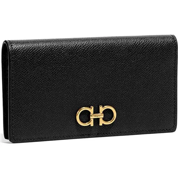 FERRAGAMO Gancini Continental Wallet - Nero