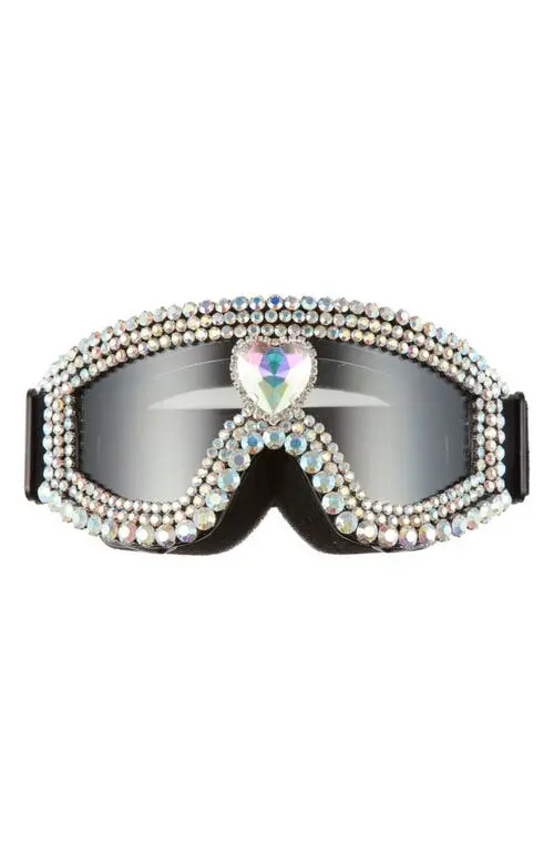 RAD + REFINED Crystal Heart Goggles - Black