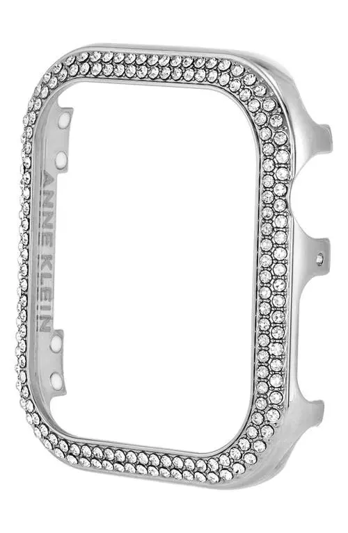 Anne Klein 44mm Apple Watch Crystal Case Cover - Silver