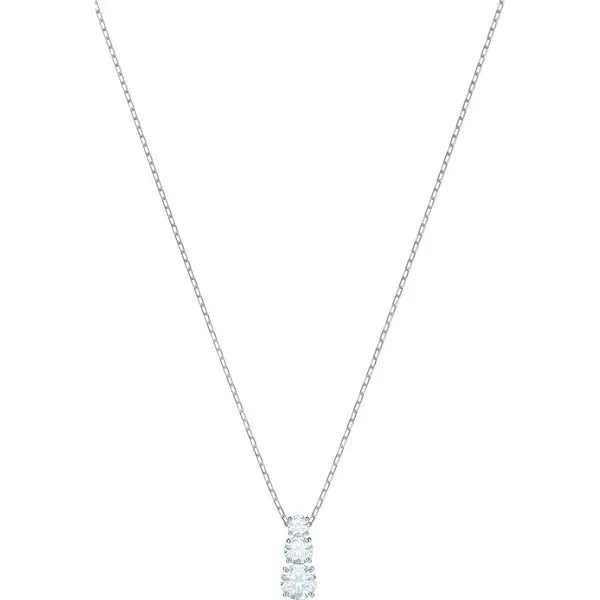 SWAROVSKI Stilla Pendant Necklace - Silver/clear Crystal