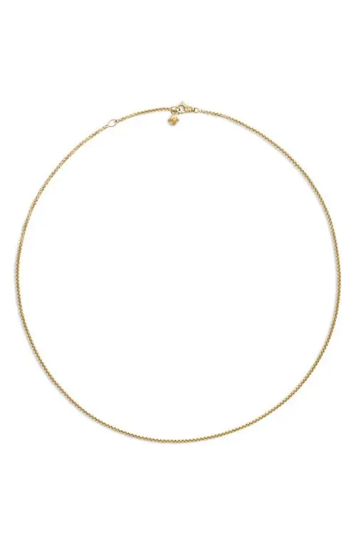 David Yurman 18k Box Chain Necklace - Yellow Gold
