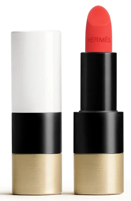 Hermès Rouge Matte Lipstick - 46 Rouge Exotique
