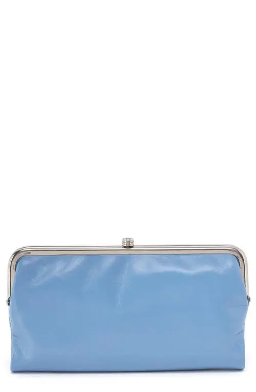 Hobo Lauren Leather Frame Clutch - Faded Denim