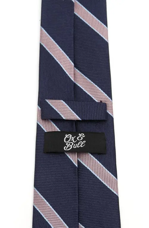 CUFFLINKS, INC. Striped Neck Tie - Blue