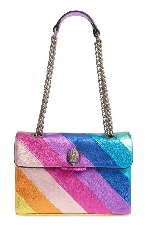 Kurt Geiger Kensington Leather Shoulder Bag - Pink Multi