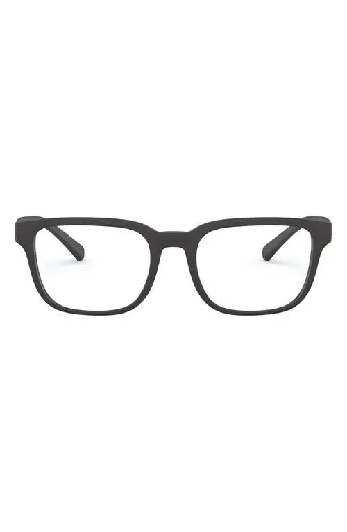 Armani Exchange 54mm Rectangle Eyeglasses - Matte Black/demo Lens