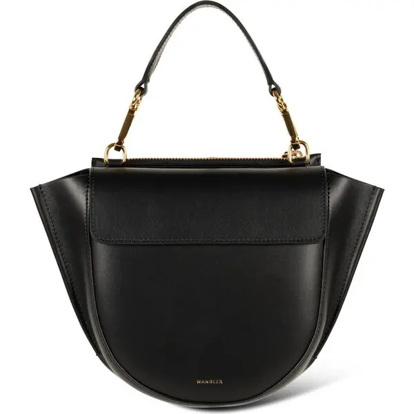 WANDLER Hortensia Mini Leather Bag - Black