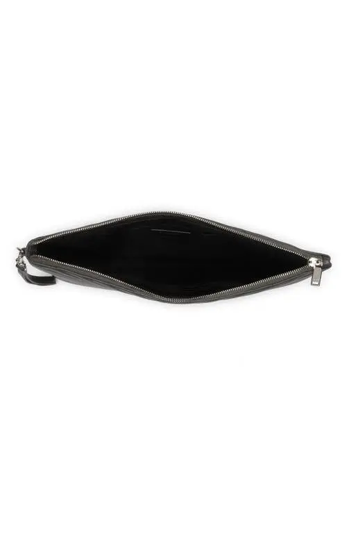 Saint Laurent Large Monogram Matelassé Leather Pouch