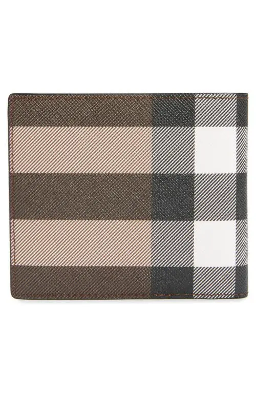 Burberry Check E-canvas International Bifold Wallet