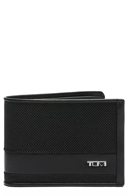 Tumi Alpha Double Billfold Nylon Wallet - Black