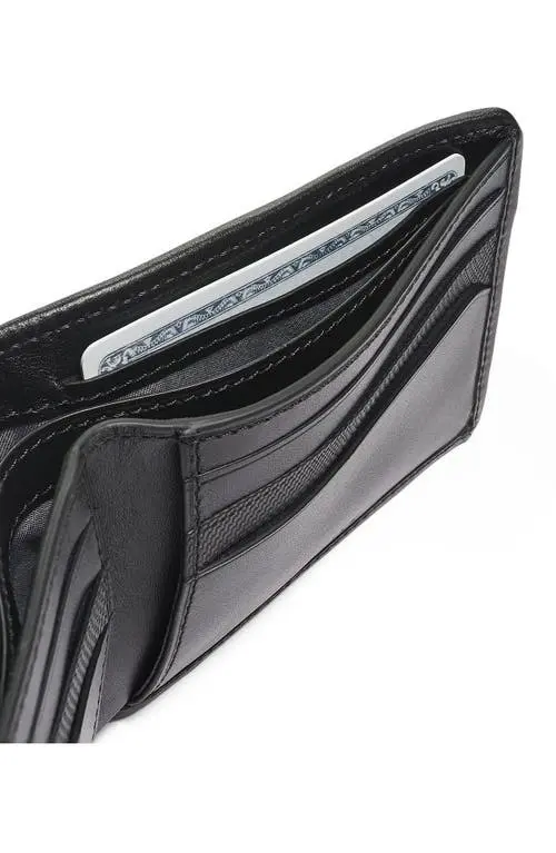 Tumi Alpha Double Billfold Nylon Wallet - Black