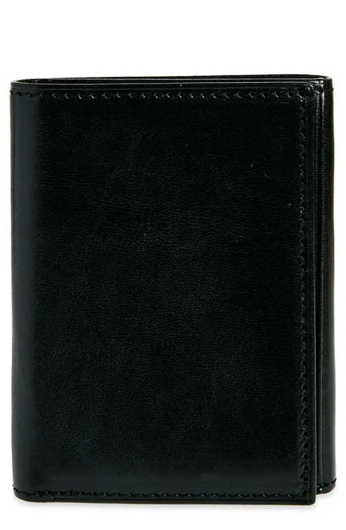 Bosca Old Leather Double Id Trifold Wallet - Black