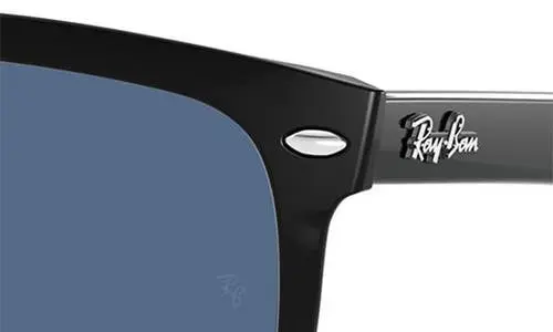 Ray-ban Boyfriend 60mm Flat Top Sunglasses - Black/dark Blue