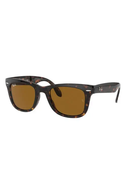 Ray-ban Wayfarer Folding Sunglasses - Light Havana