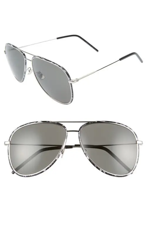Saint Laurent 61mm Aviator Sunglasses