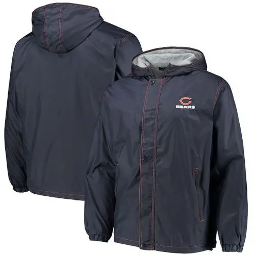 DUNBROOKE Chicago Bears Logo Legacy Stadium Full-zip Jacket