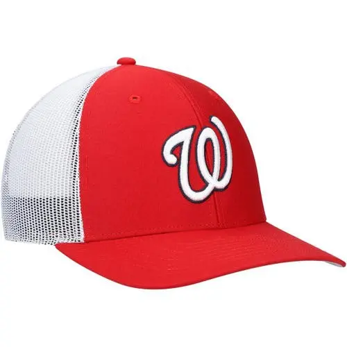 '47 White Washington Nationals Primary Logo Trucker Snapback Hat