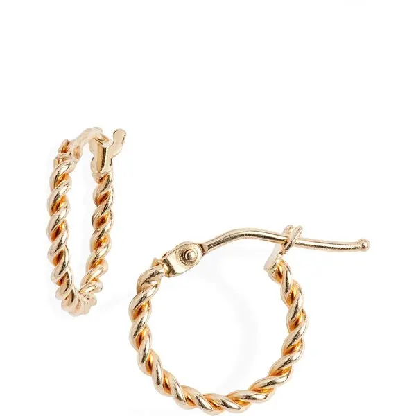 Bony Levy 14k Gold Twisted Rope Hoop Earrings - Yellow Gold