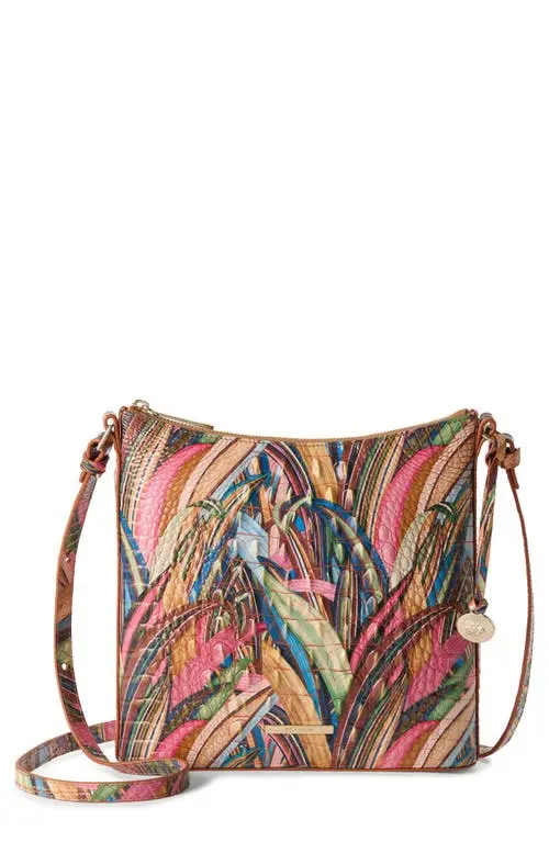 Brahmin Katie Croc Embossed Leather Crossbody Bag - Sunleaf