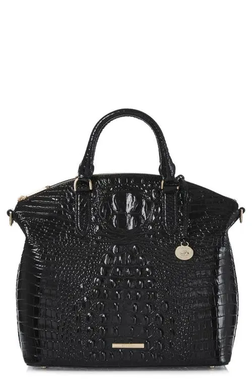 Brahmin Large Duxbury Embossed Leather Satchel