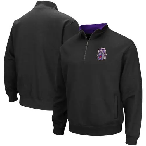 COLOSSEUM James Madison Dukes Tortugas Logo Quarter-zip Jacket - Black