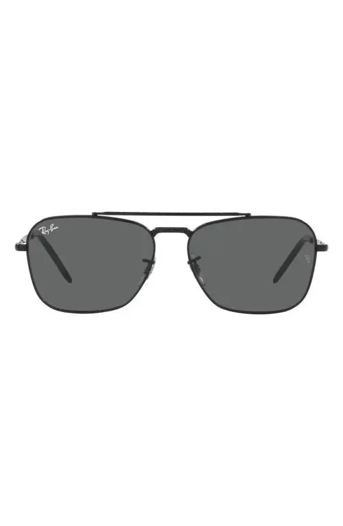 Ray-ban Caravan Square Sunglasses - Black/dark Grey