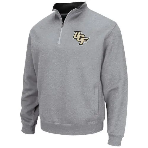 COLOSSEUM Ucf Knights Tortugas Team Logo Quarter-zip Jacket - Heather Gray