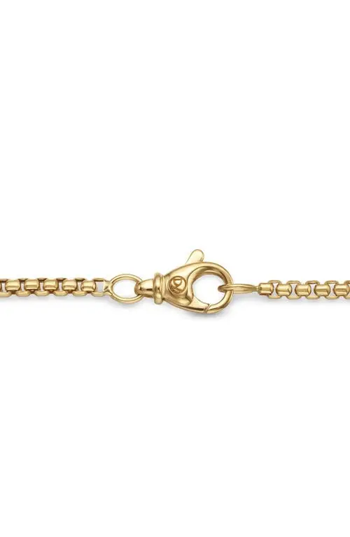 David Yurman 18k Box Chain Necklace - Yellow Gold