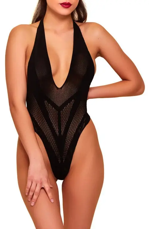 HAUTY Plunge Neck Sleeveless Teddy