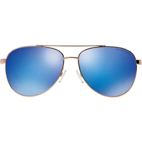 Michael Kors 59mm Aviator Sunglasses - Rose Gold