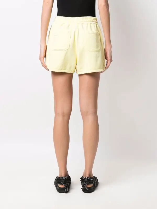 Red Valentino Drawstring-waist Track Shorts - Yellow