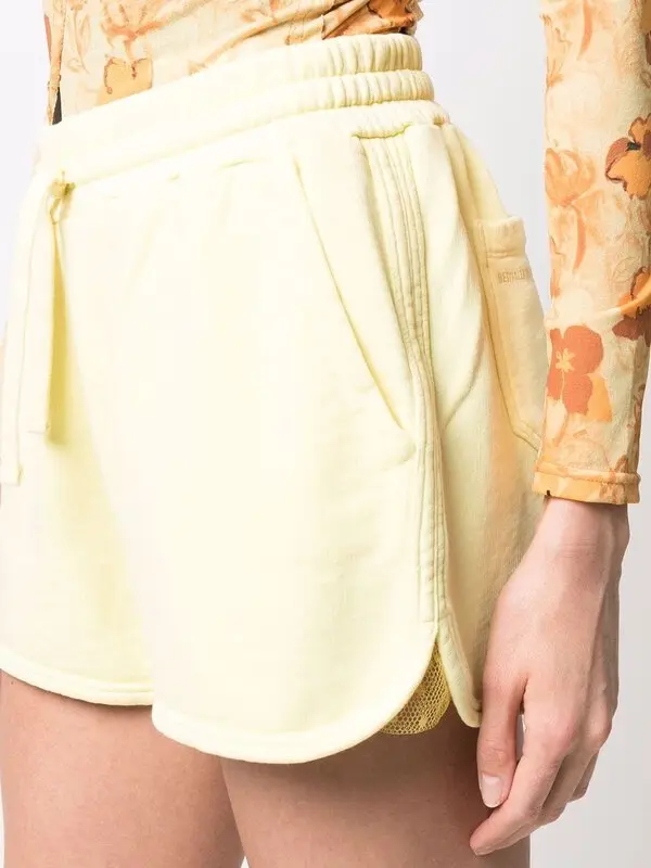 Red Valentino Drawstring-waist Track Shorts - Yellow