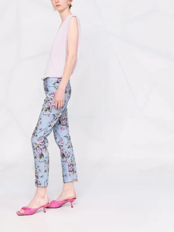 Dsquared2 Floral Print Skinny Trousers