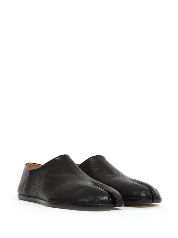 MAISON MARGIELA Tabi Leather Babouche Shoes - Black
