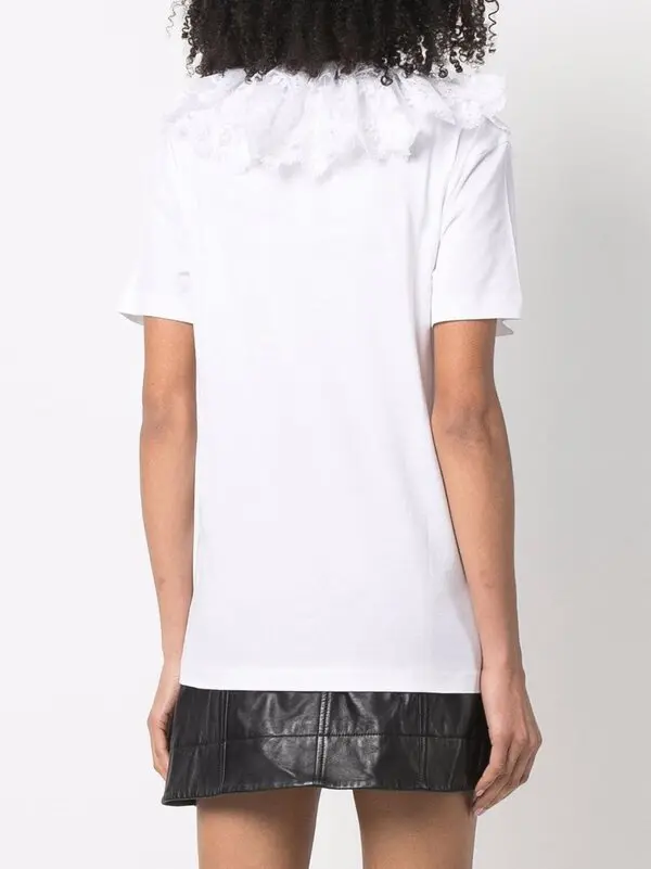 PATOU Detachable Lace-collar T-shirt