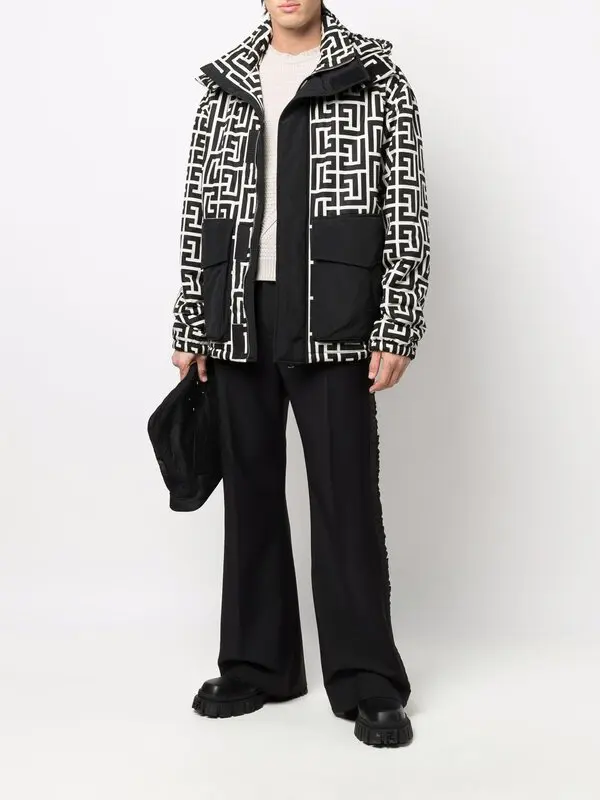 Balmain Logo-print Padded Jacket