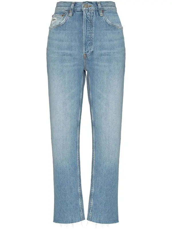 RE/DONE 70s Stone Pipe Straight-leg Jeans - Blue