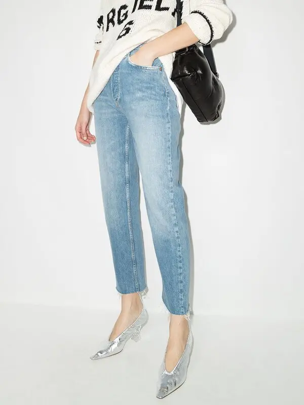 RE/DONE 70s Stone Pipe Straight-leg Jeans - Blue