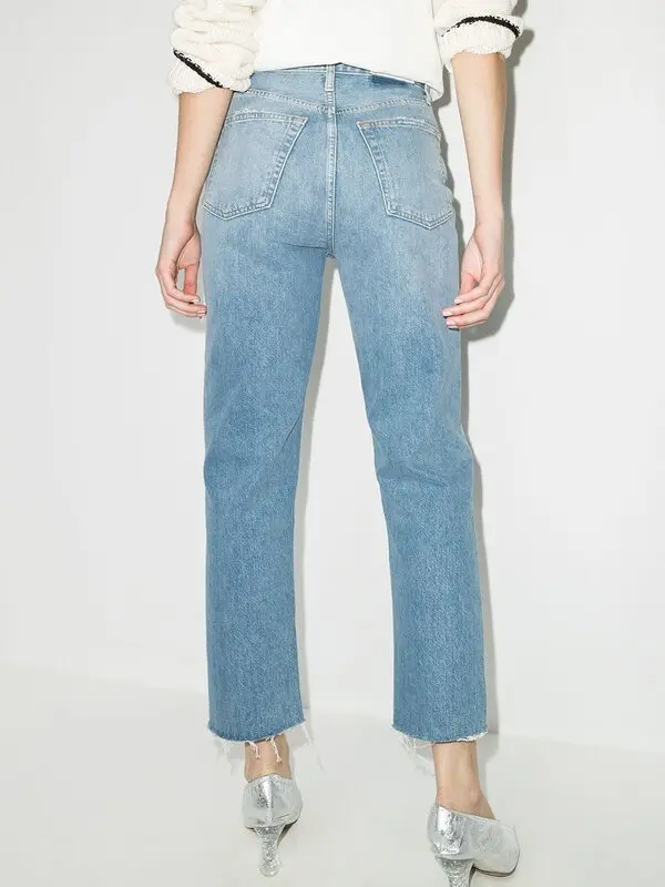 RE/DONE 70s Stone Pipe Straight-leg Jeans - Blue