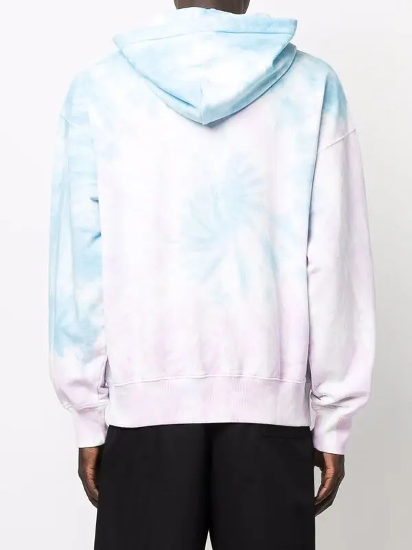 Versace Barocco-print Tie-dye Hoodie