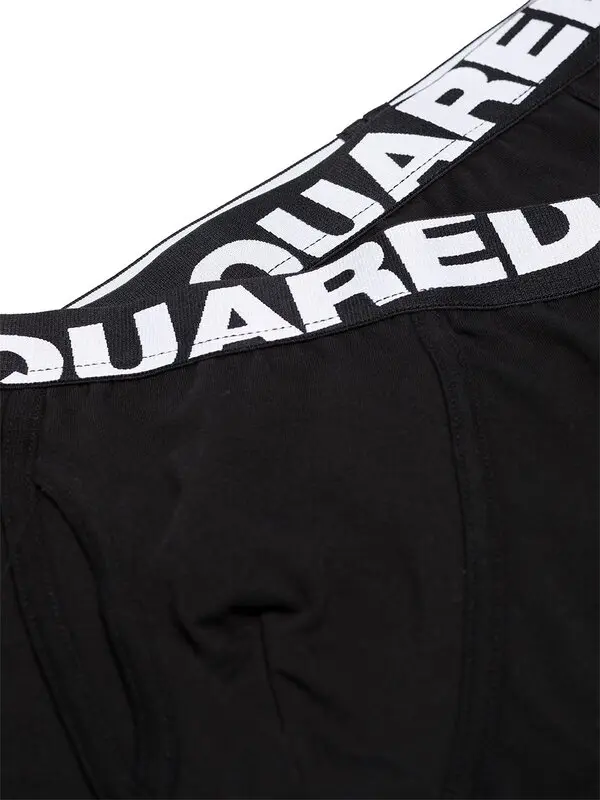 Dsquared2 Logo-waistband Pack Of Two Boxer Shorts