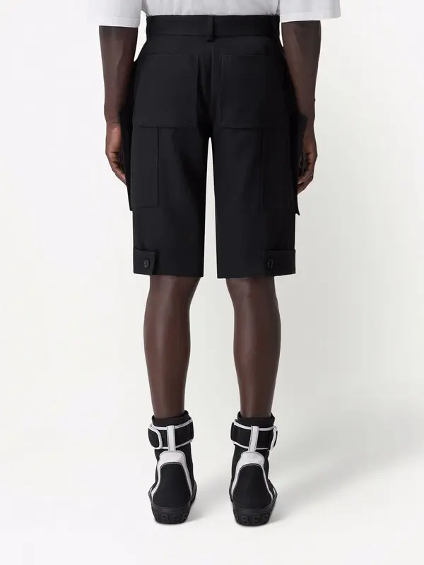 Burberry Panel-detail Wool Shorts